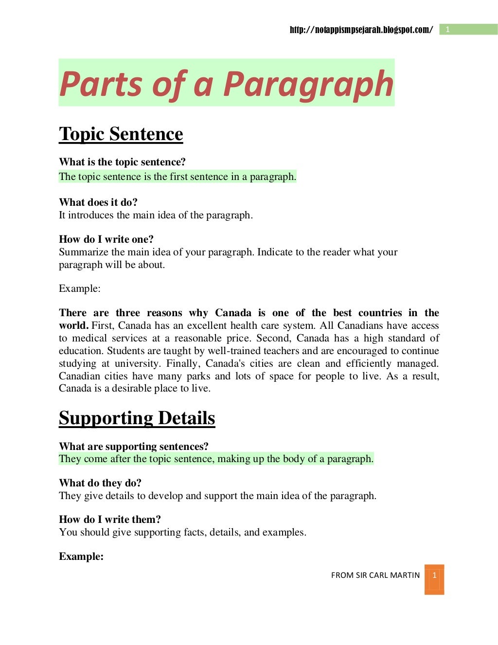 Writing Paragraph writing-paragraph