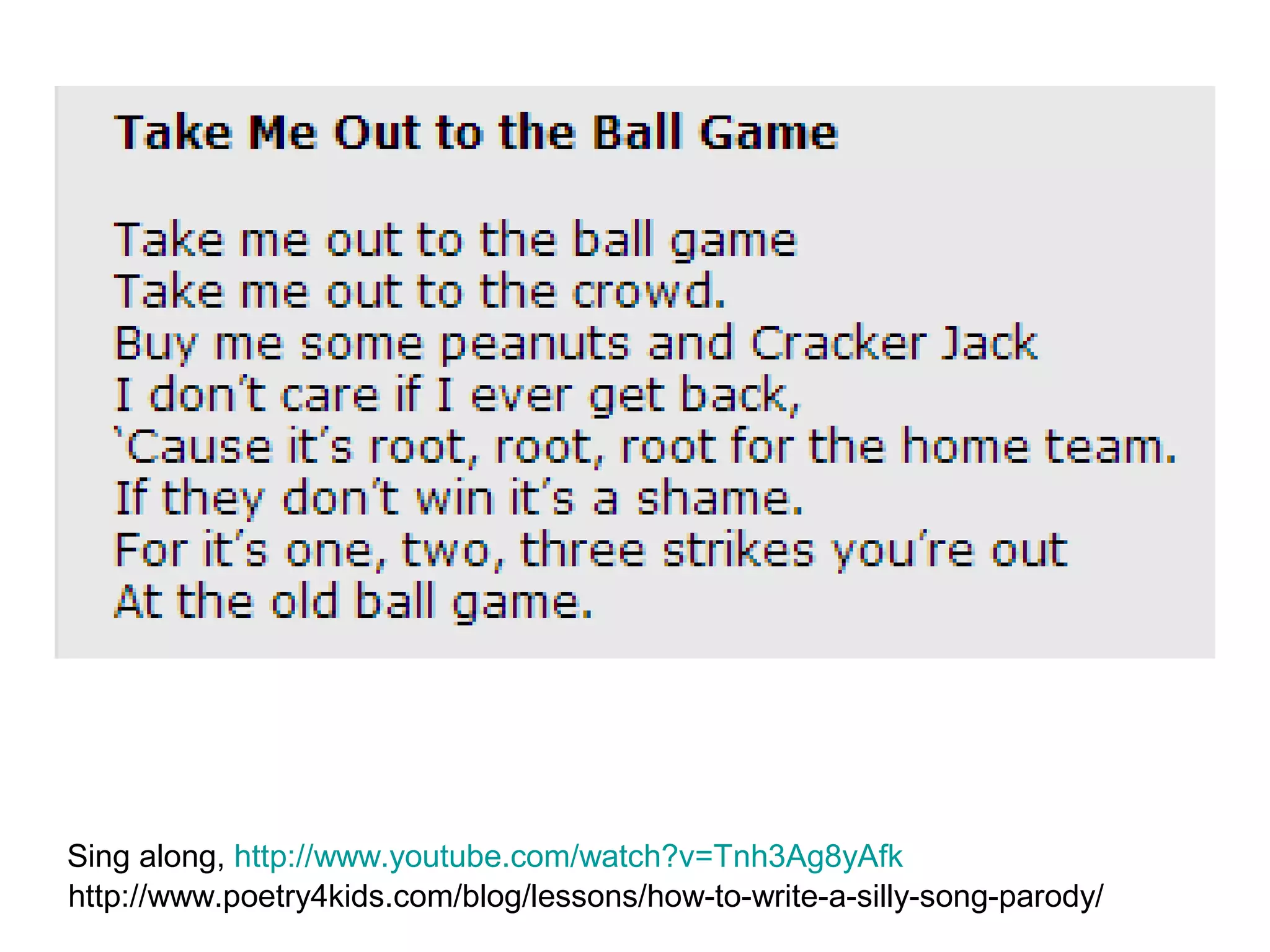 Writing parody | PPT