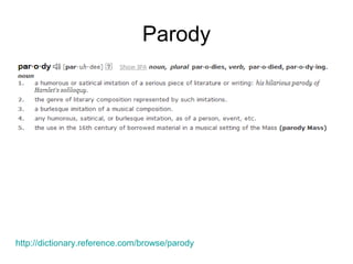 Writing parody | PPT