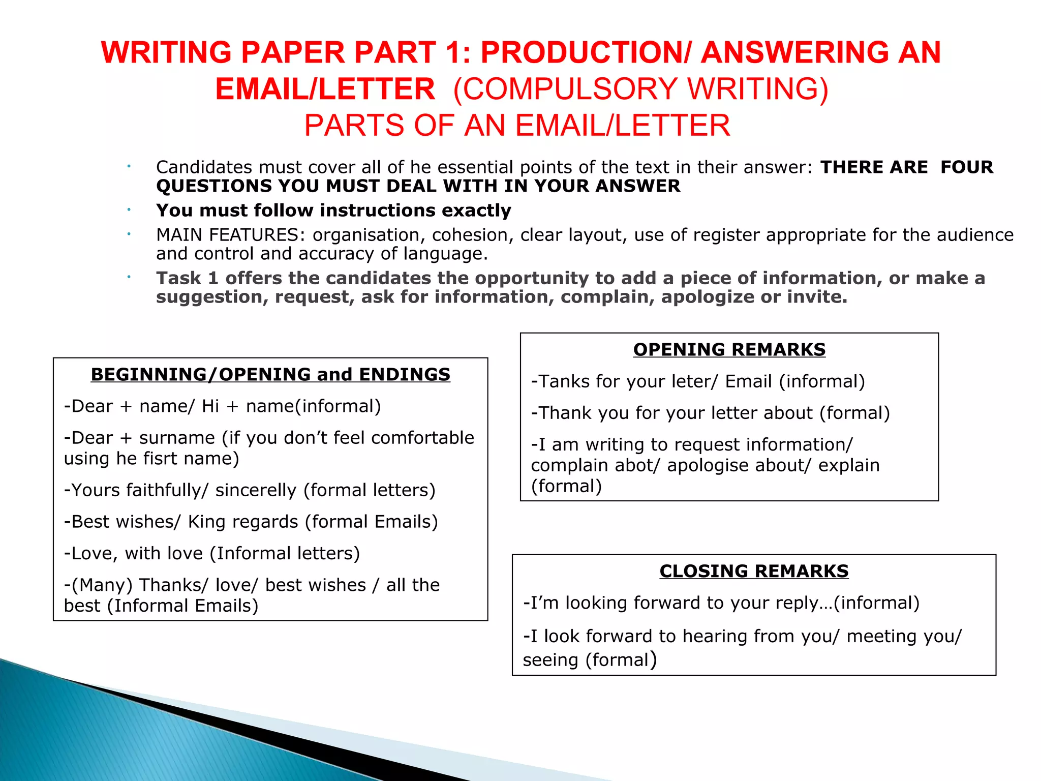 Writing, part 1 functions | PPT