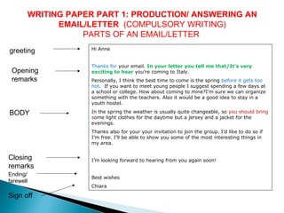 Writing, part 1 functions | PPT