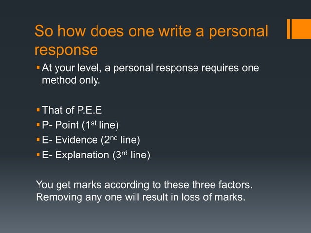 Writing personal response for mov | PPTX | Educational Assessment ...