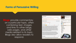 Writing persuasive essay | PPTX