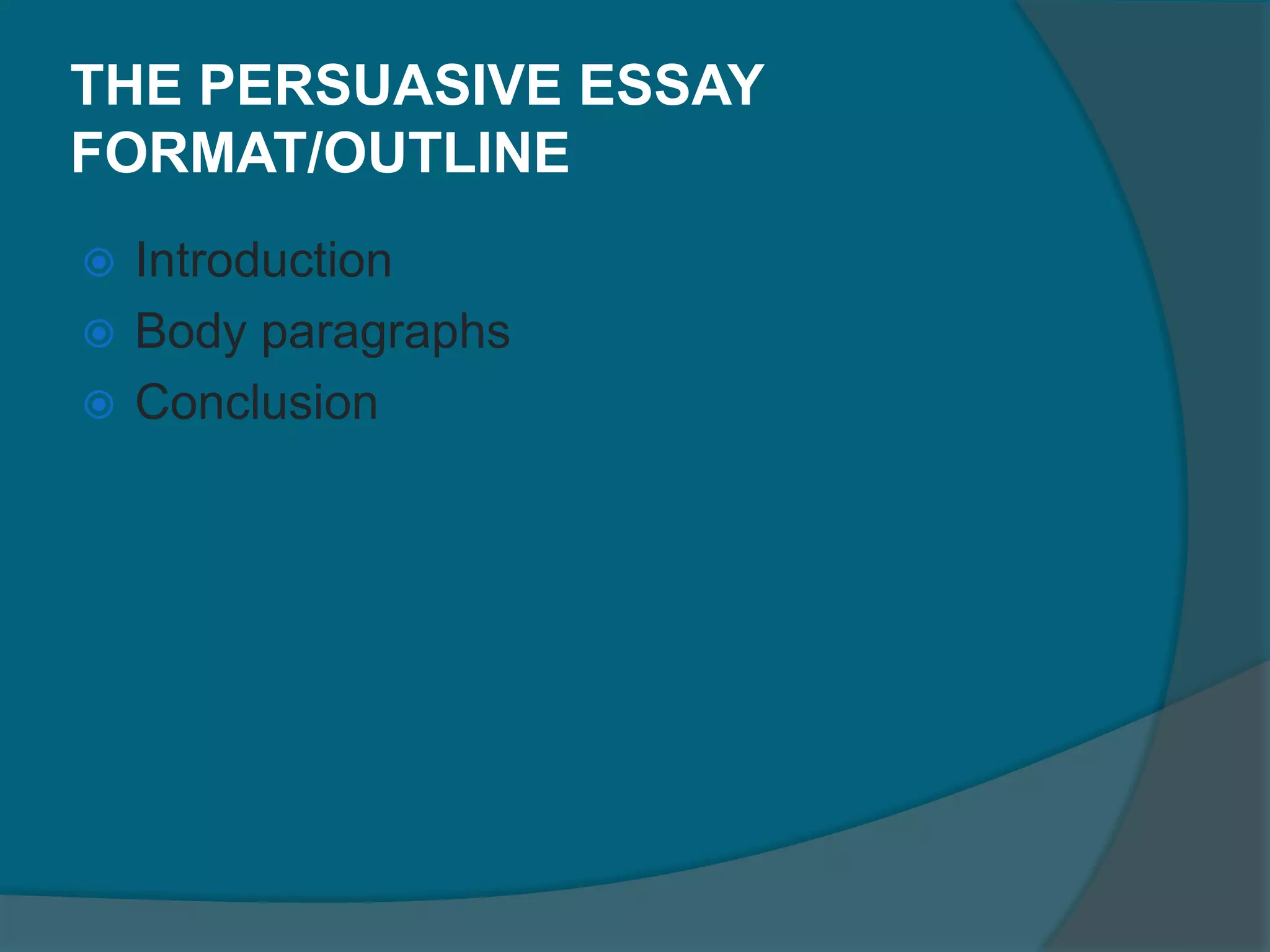 Writing persuasive essay | PPT