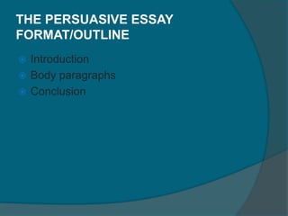 Writing persuasive essay | PPT