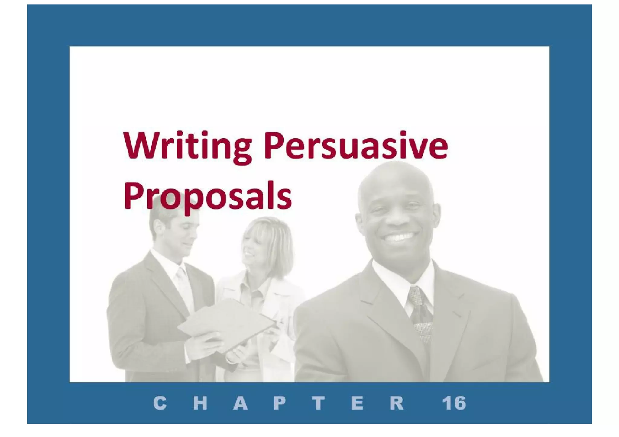 Writing Persuasive Proposals | PDF