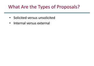 Writing Persuasive Proposals | PPT