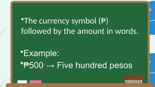 WRITING PHILIPPINE PESO IN WORDS AND IN SYMBOLS | PPTX
