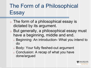 Writing philosophy papers | PPTX