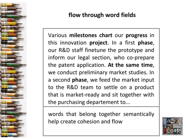 Writing pitches Flow in paragraphs | PPT