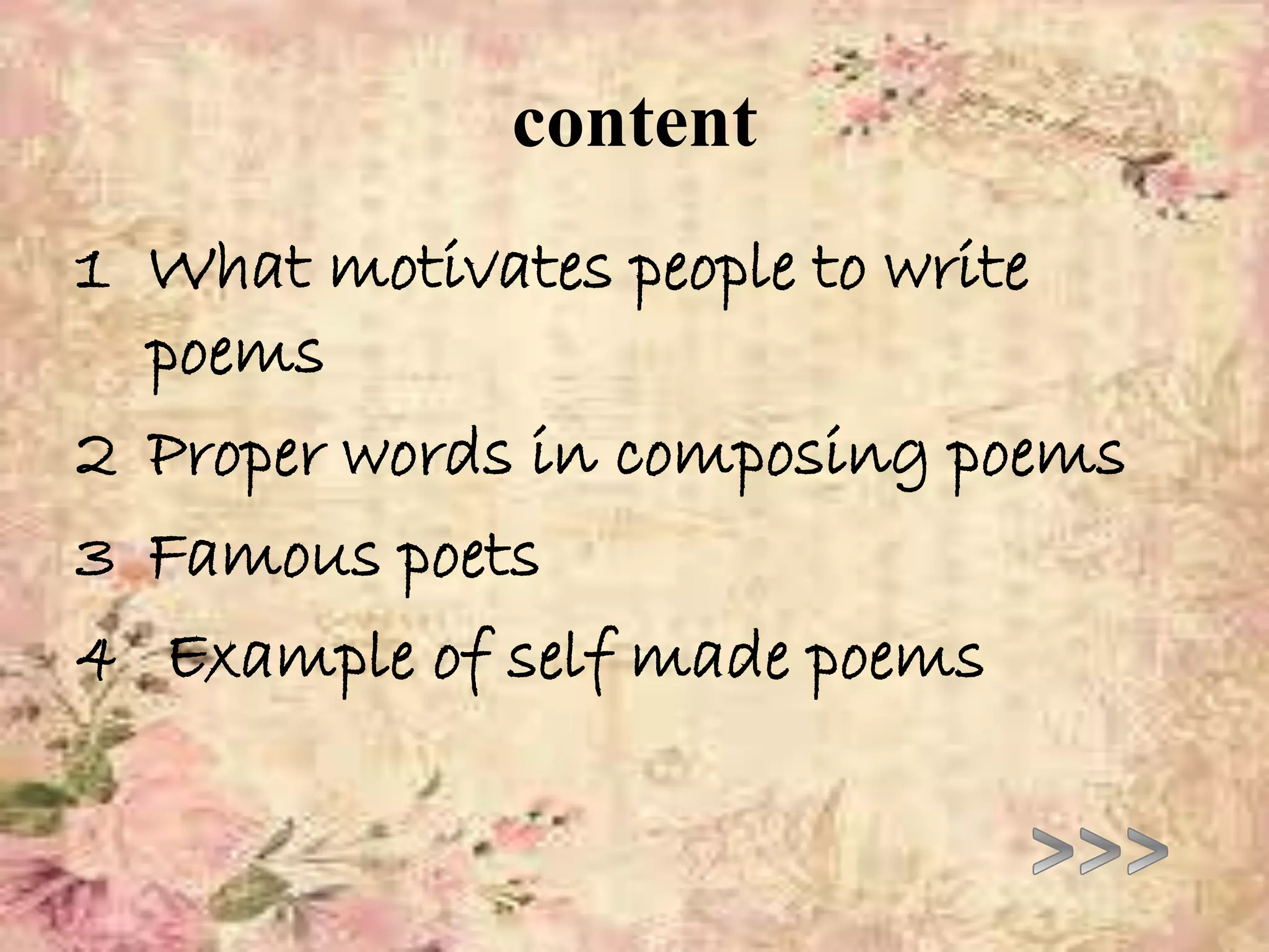 Writing poems your way | PPTX