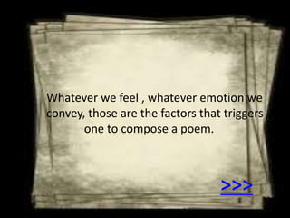 Writing poems your way | PPTX