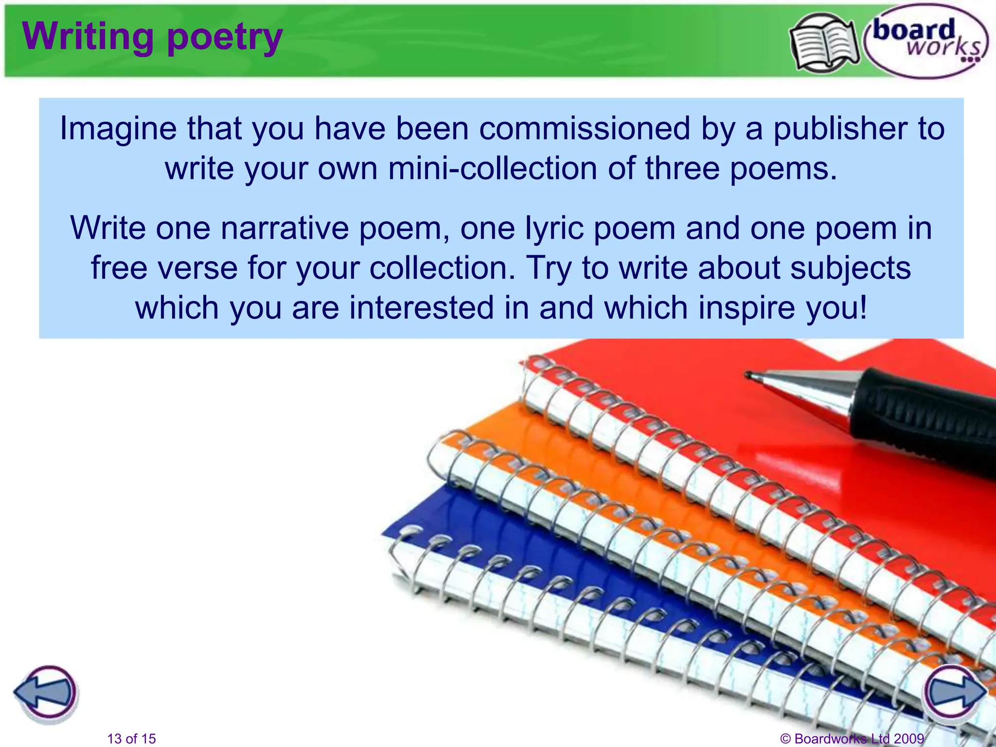 Writing Poetry Creative Writing powerpoint | PPT | Free Download
