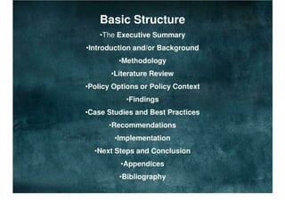 Writing Policy Papers | PDF