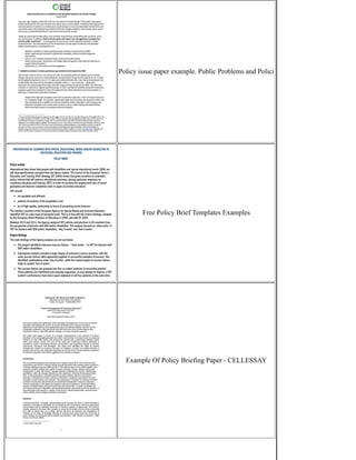 Writing Policy Papers | PDF