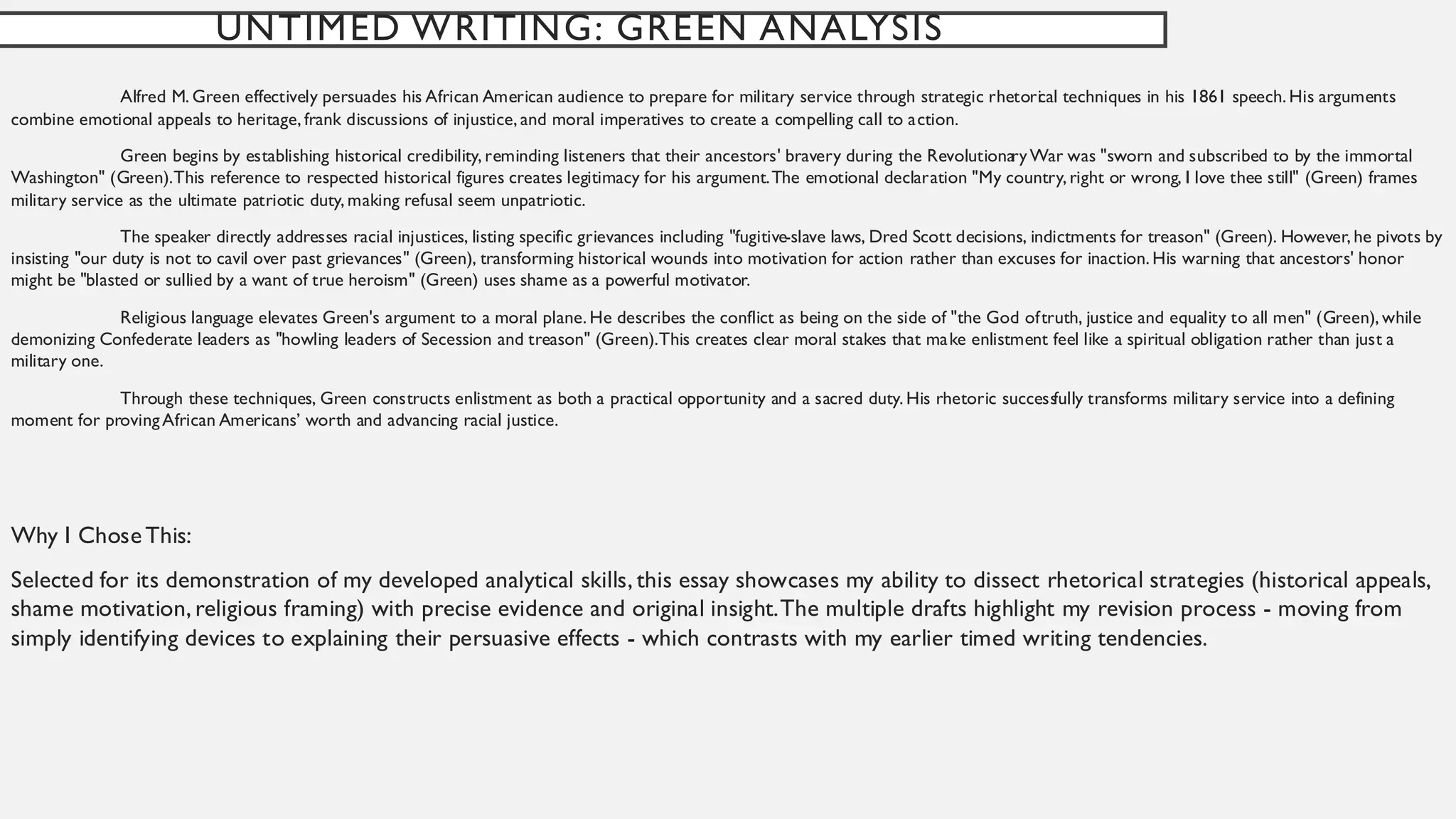 Writing Portfolio. Abcdefghijklmnopqrstuv | PDF