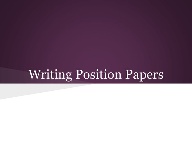 writing position paper.pptx