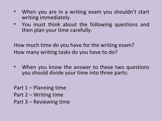 Writing practice | PPT