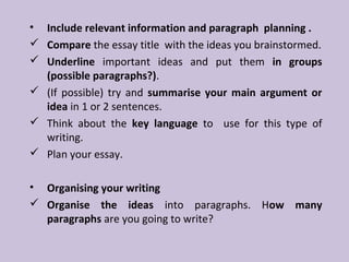Writing practice | PPT