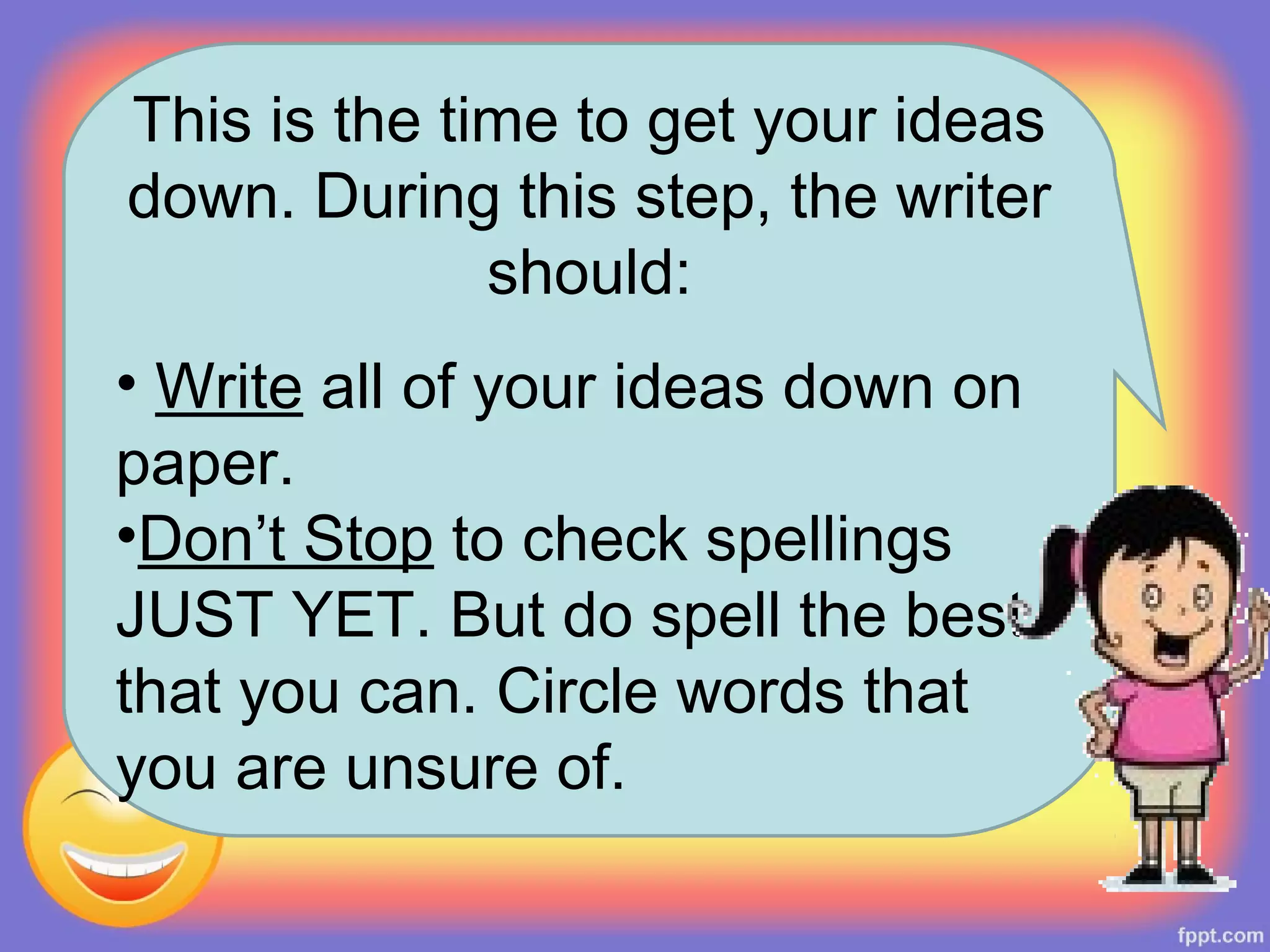 Writing Process grade 1 | PPT
