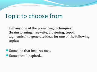 Writing process | PPT