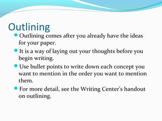 Writing process | PPT