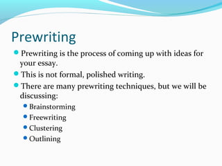 Writing process | PPT