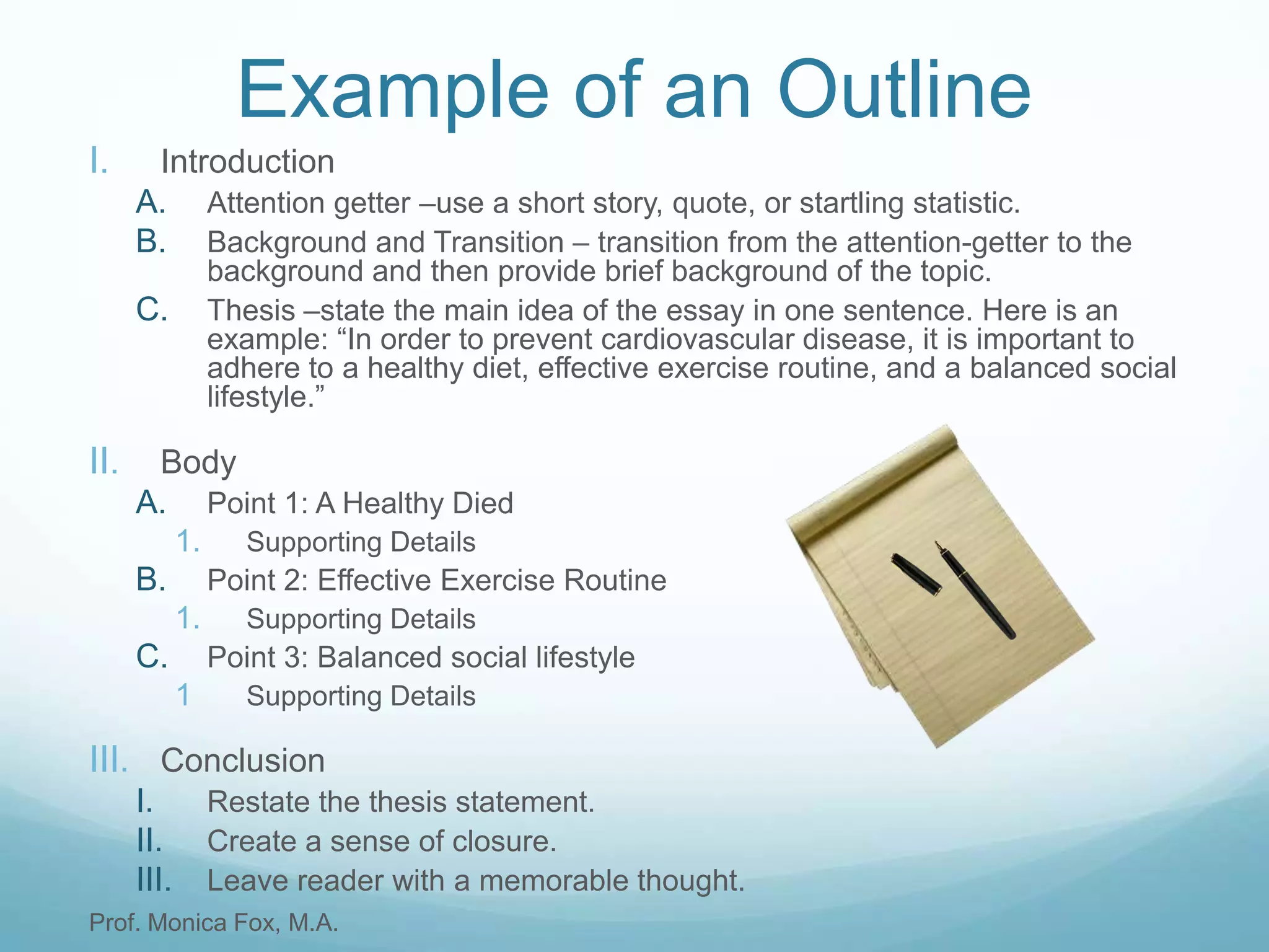 The 7 Steps of the Writing Process by Monica Fox, M.A. | PPT | Free ...
