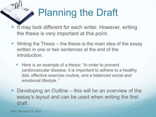 The 7 Steps of the Writing Process by Monica Fox, M.A. | PPT | Free ...