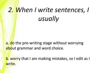 Writing process | PPT