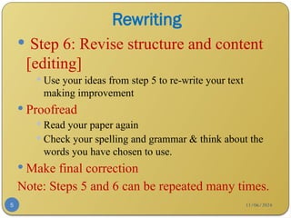 Writing Process & Writing in the business | PPT