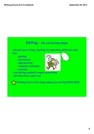 Writing process 9 4-13 | PDF
