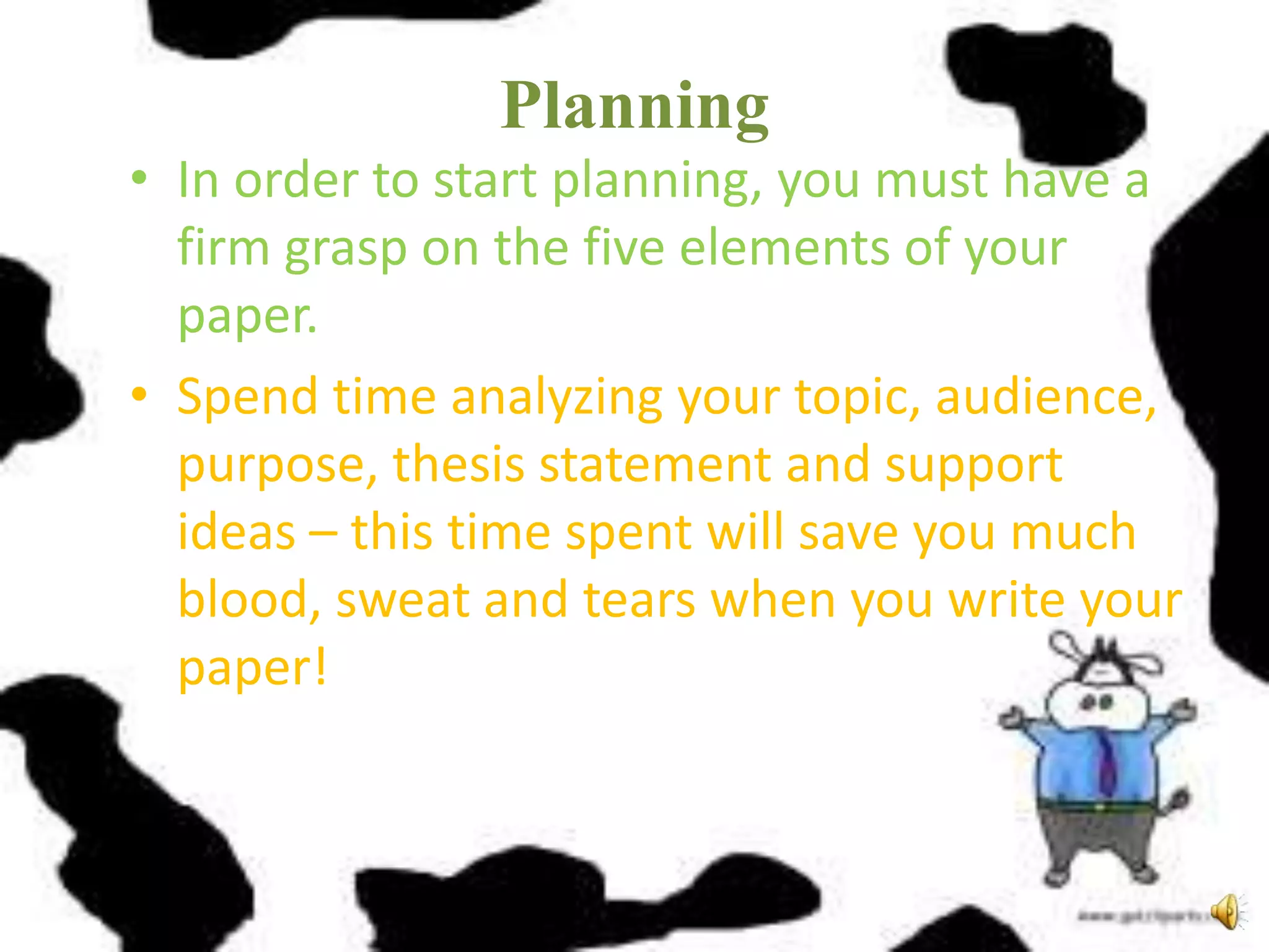 Writing Process and Planning | PPTX