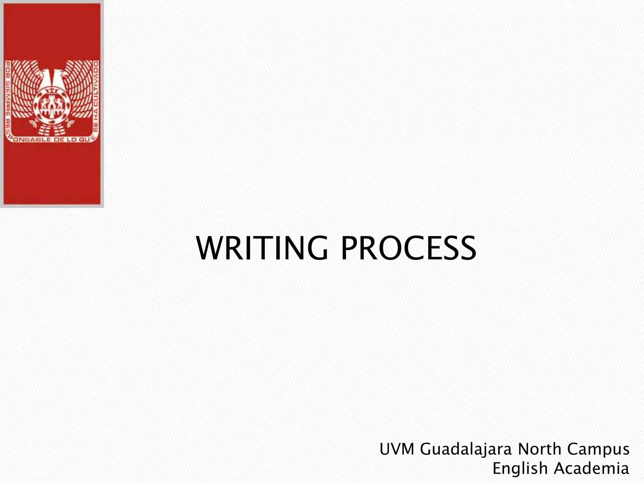 Writing process and shaffer format module vi advanced english i uvm ...
