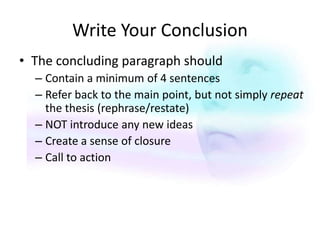 Writing process ppt and assignment | PPTX