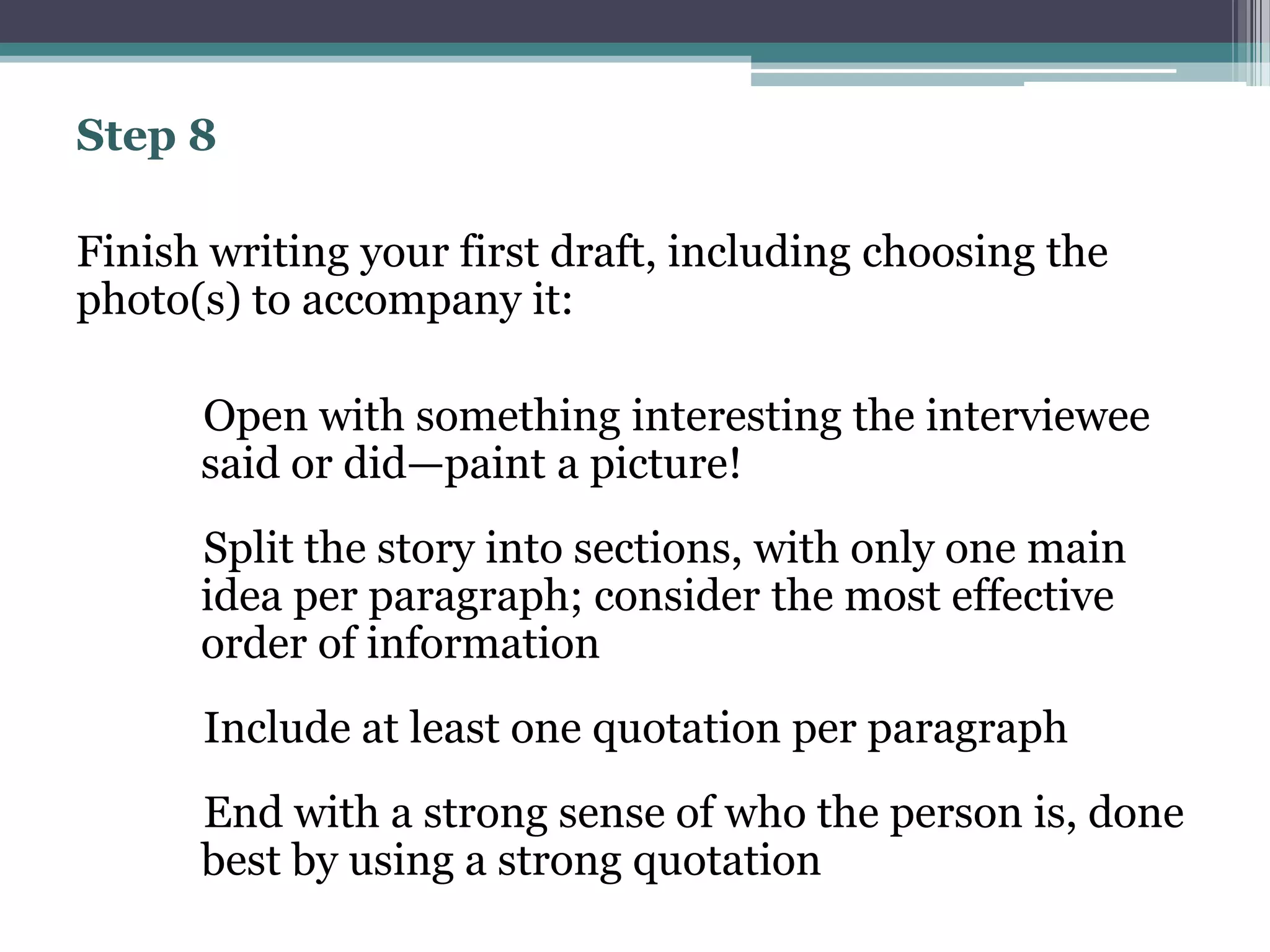 Writing Profiles | PPTX
