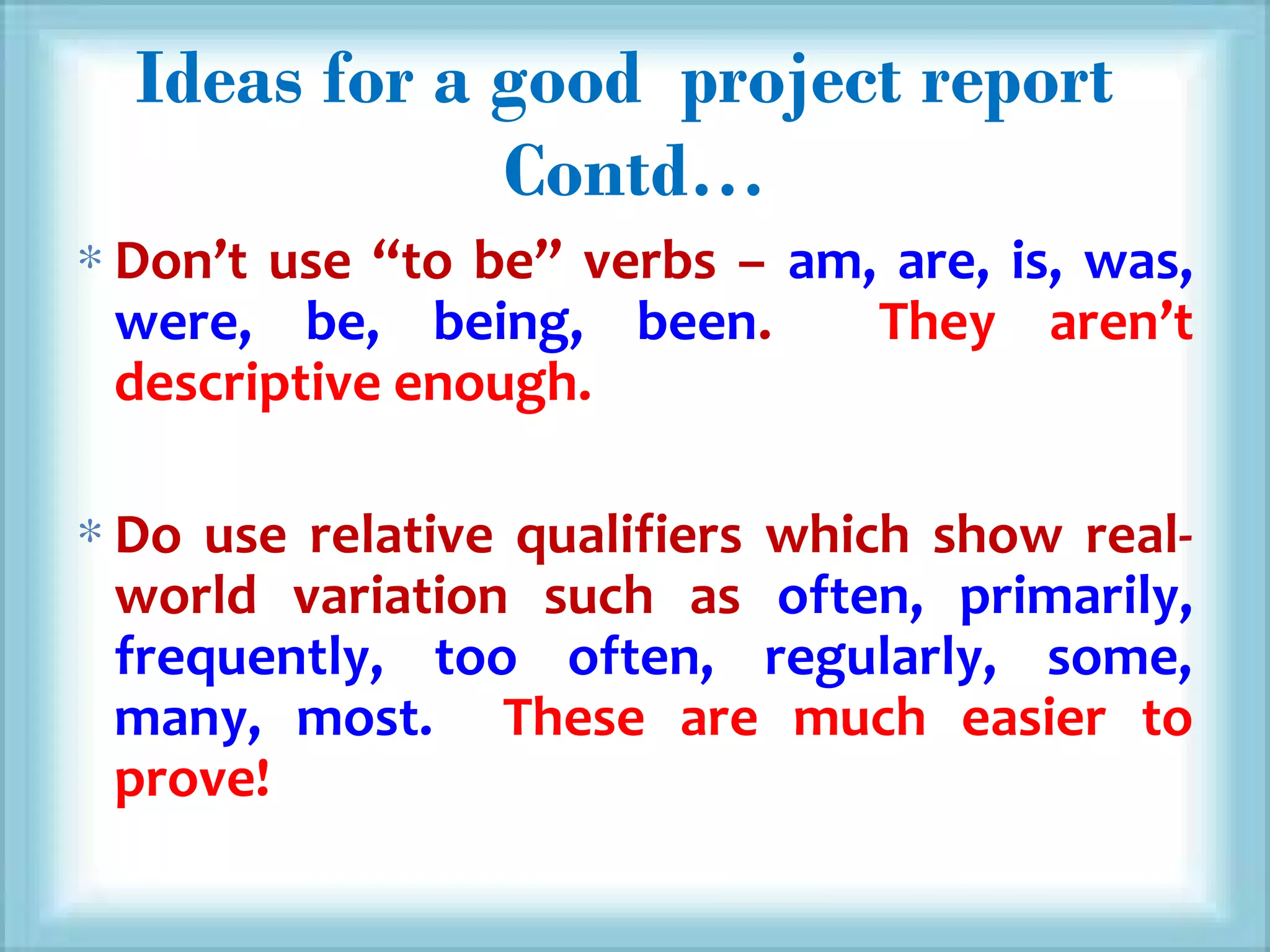 How to write a project report? | PPT