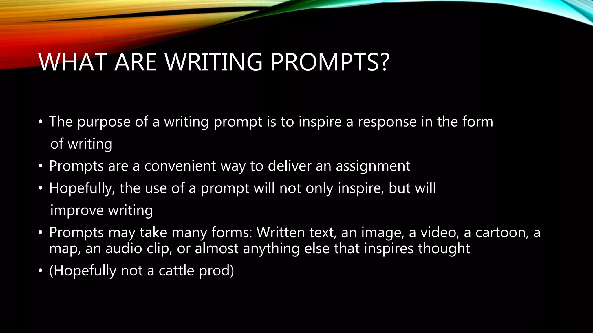 Writing Prompt Presentation | PPT