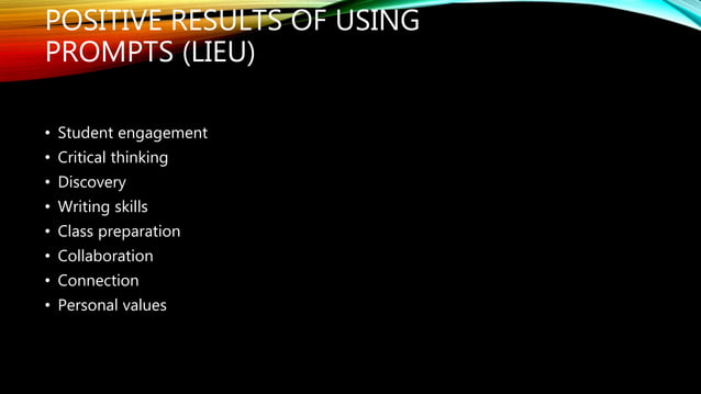 Writing Prompt Presentation | PPT