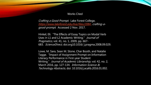 Writing Prompt Presentation | PPT