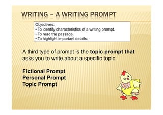 Writing prompts | PPT
