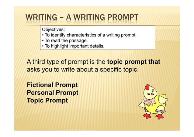Writing prompts | PPT