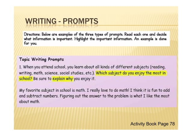 Writing prompts | PPT