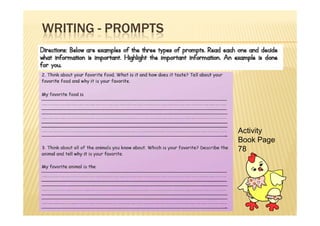 Writing prompts | PPT