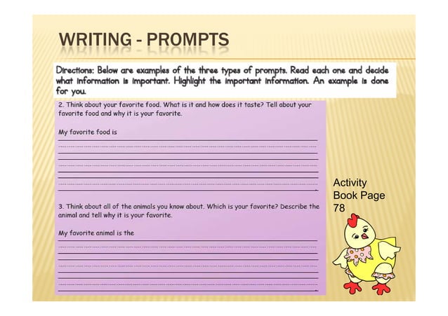 Writing prompts | PPT