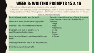 Writing Prompts | PPTX | Homework and Study | Education