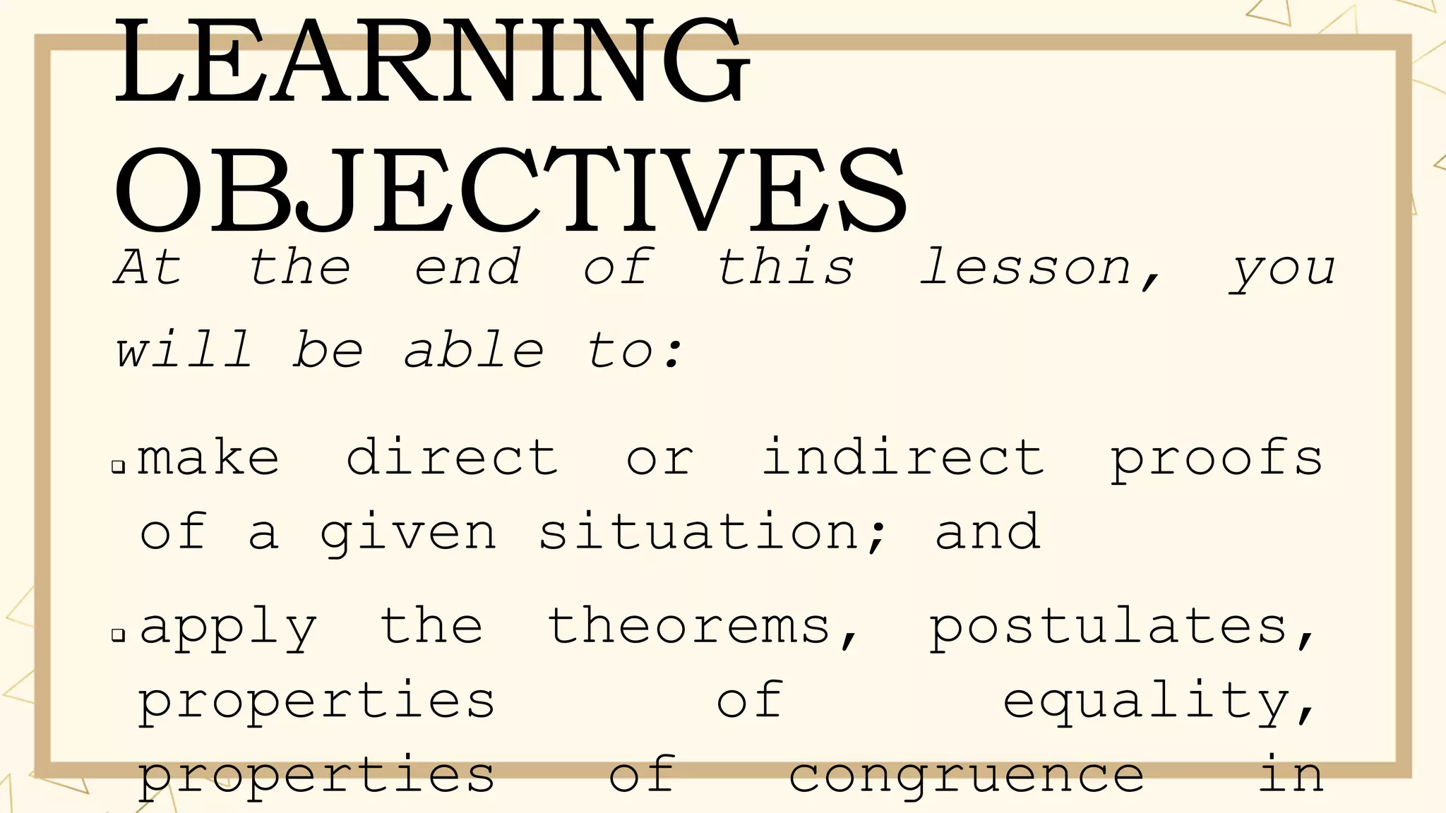 Writing Proofs Direct And Indirect Pptpptx Science