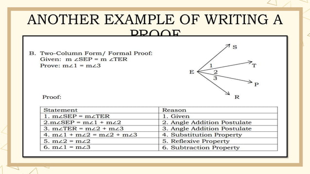 Writing Proofs (Direct and Indirect) PPT.pptx | Science