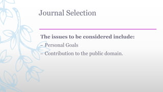 Writing publishable articles | PPTX