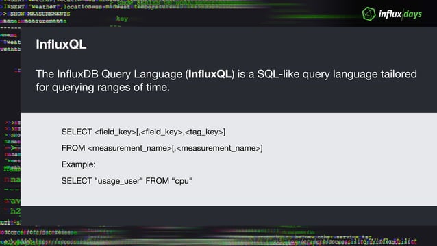 WRITING QUERIES (INFLUXQL AND TICK) | PDF